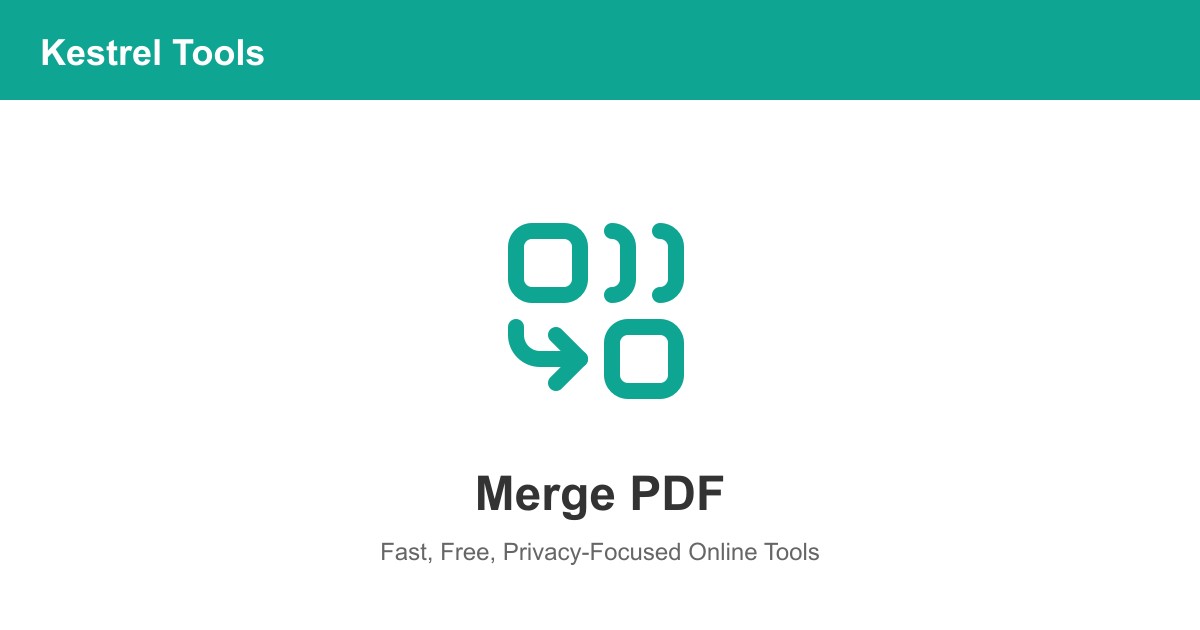 Merge PDF - Combine PDF Files Online Free | Kestrel Tools